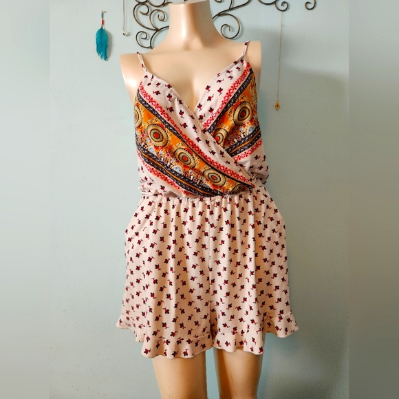 Xhilaration | Pants & Jumpsuits | Flowerette Romper | Poshmark